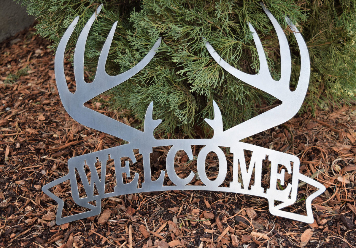 Antler Welcome Sign