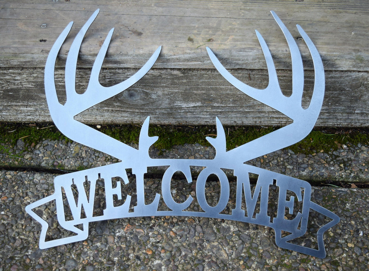 Antler Welcome Sign