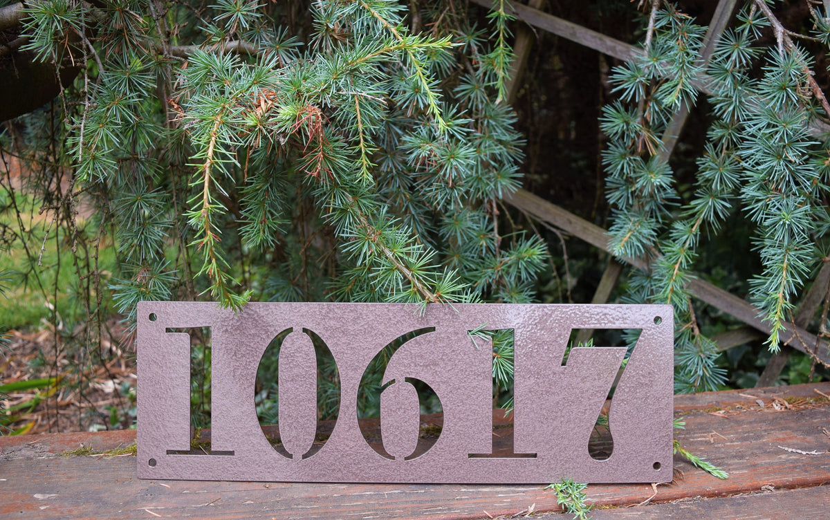 Metal Horizontal Home Address Sign