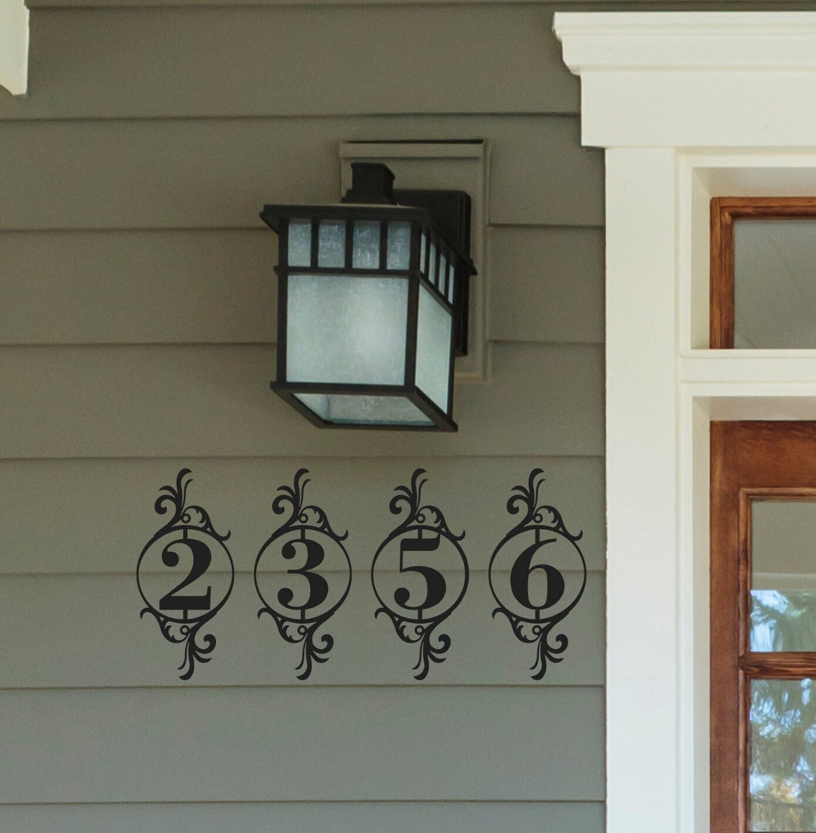 Monogram Style Custom Address Signs - CCR Custom Metals, LLC